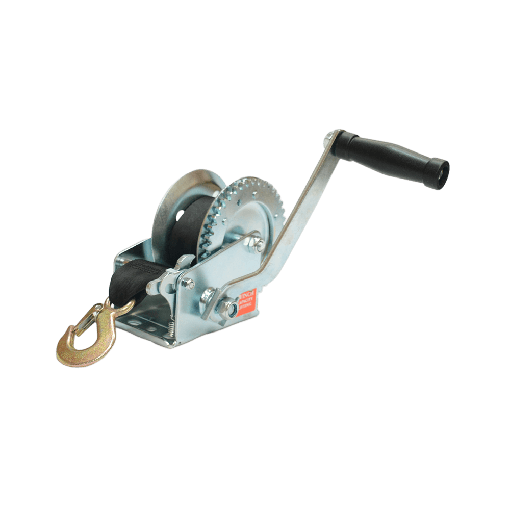 Winche malacate manual 1400 lbs, extra durable con correa y gancho ...